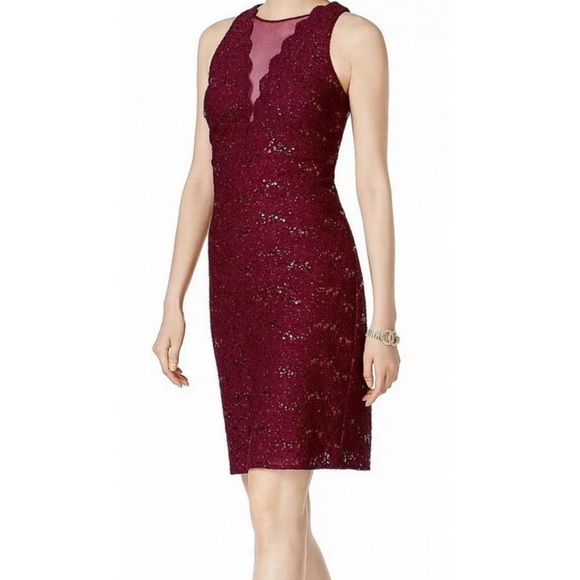 Night Way Collections | Dresses | Nightway Dress Lace Shimmer Sequin ...